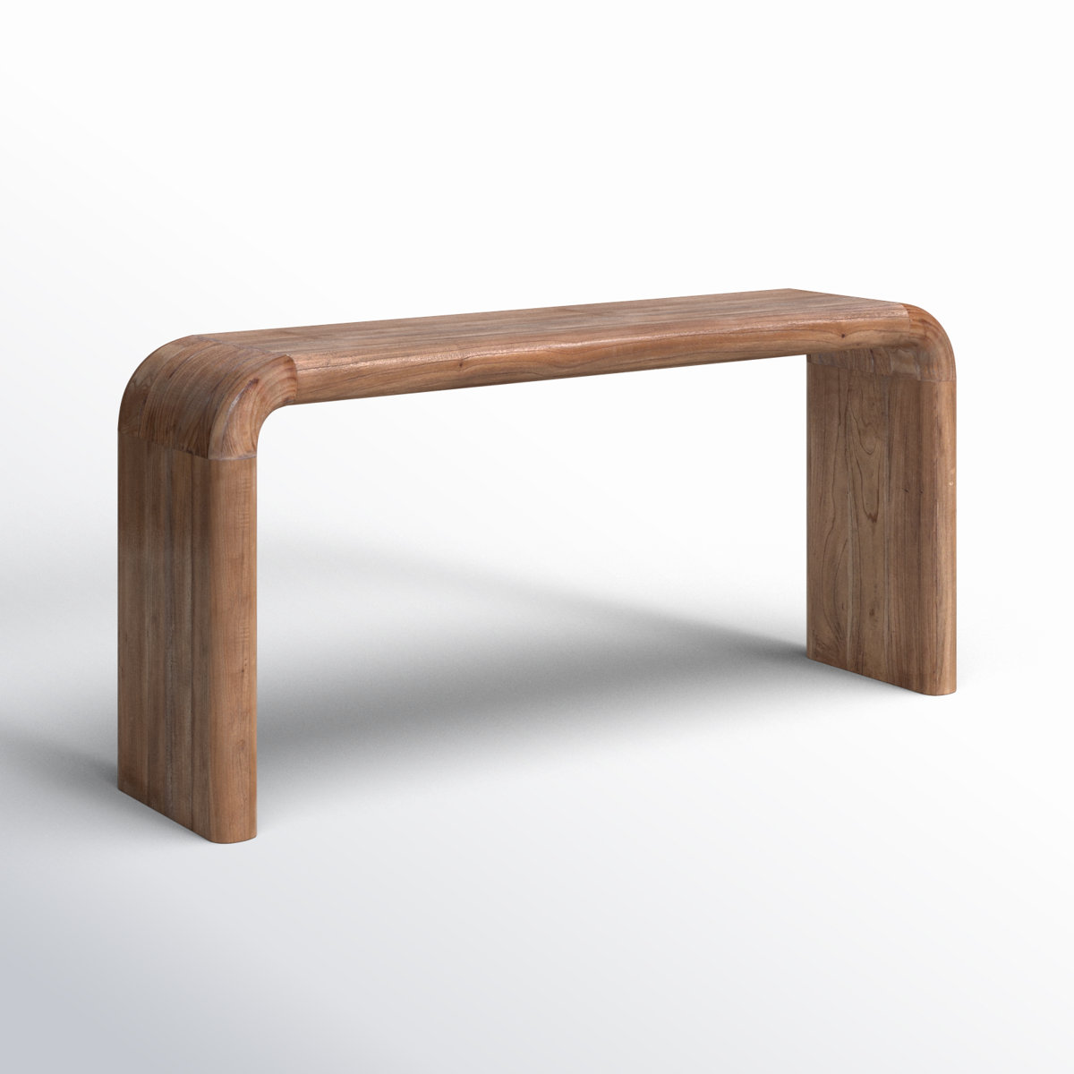 Birch Lane™ Alaina 65" Wide Mindi Wood Console Table, Medium Brown | Wayfair